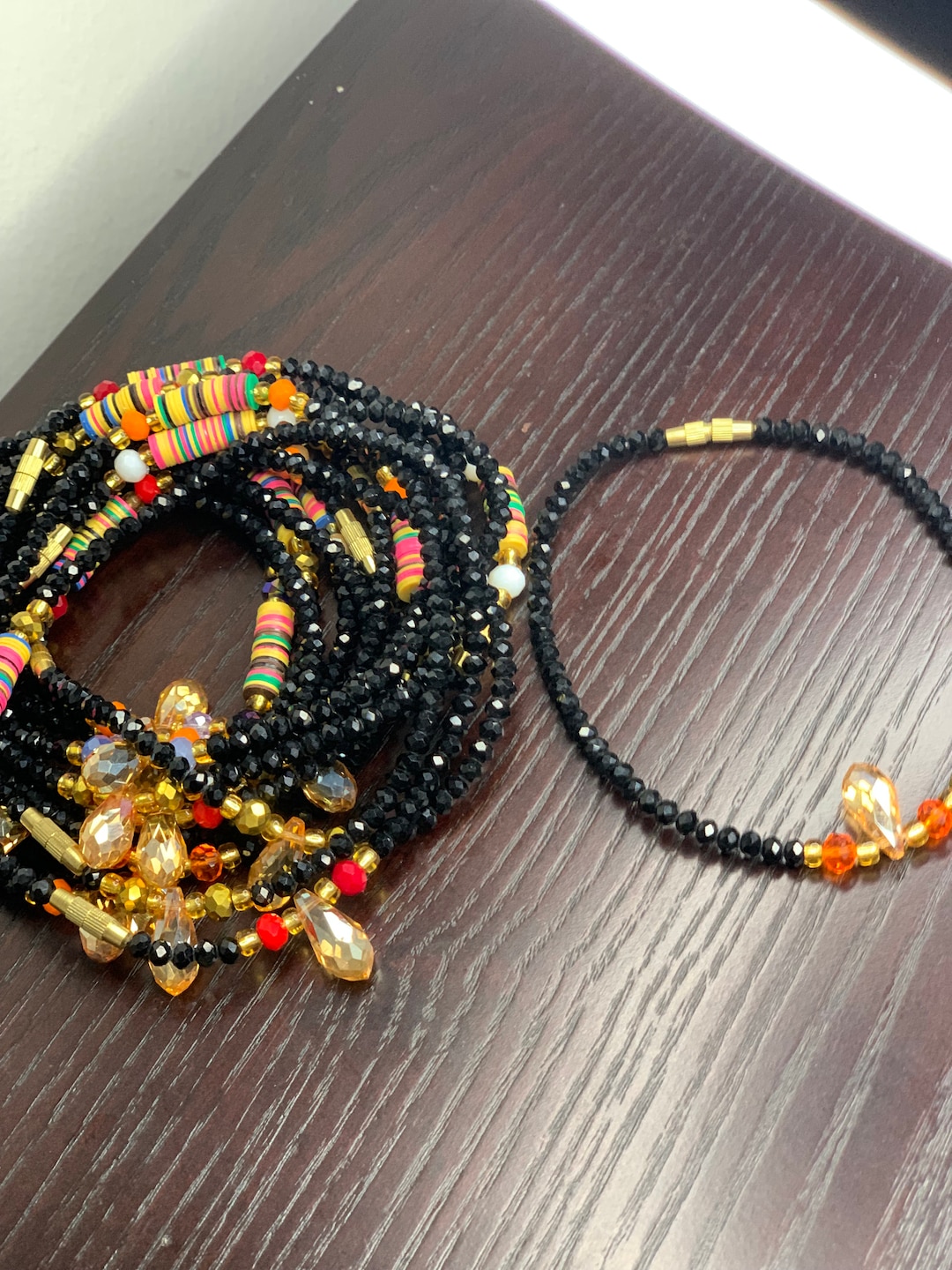 Authentic West African Crystal Anklet Beads for Women - Etsy