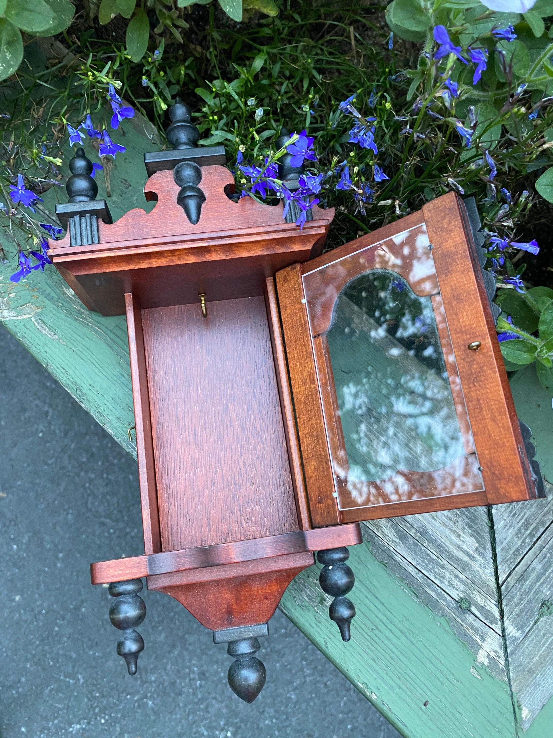 Antique Pendulum Junghans Wall Clock Box 1800s, Neo-renaissance 1800s ...