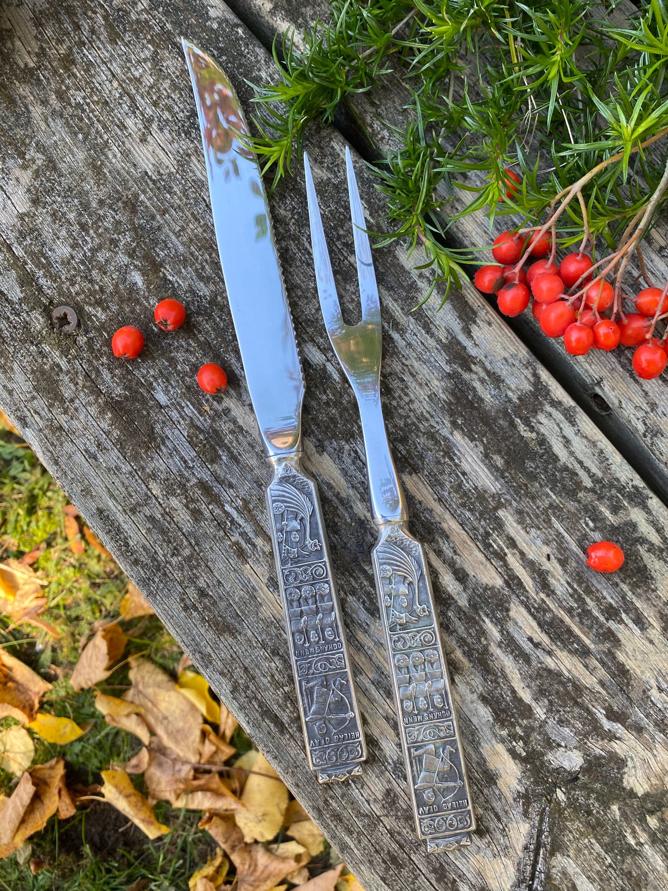 Konge Tinn Kings Pewter Cutlery, Fork & Knife Set, Dansk Pewter, Rare ...