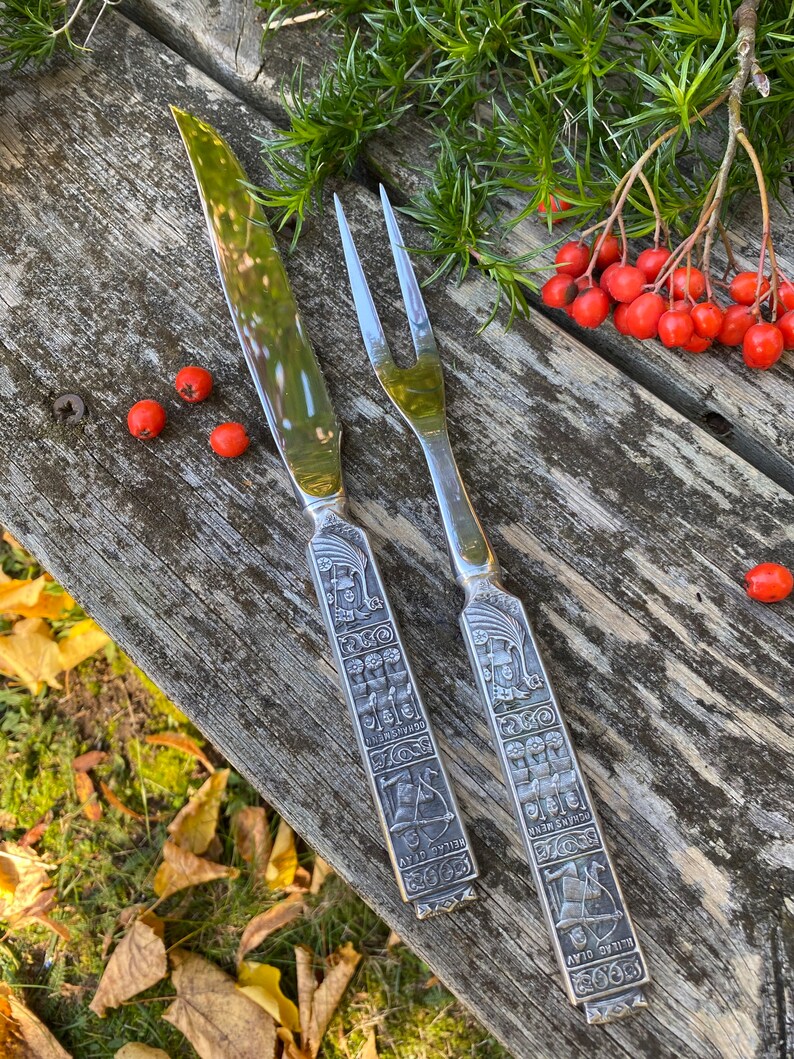 Konge Tinn Kings Pewter Cutlery, Fork & Knife Set, Dansk Pewter, Rare ...