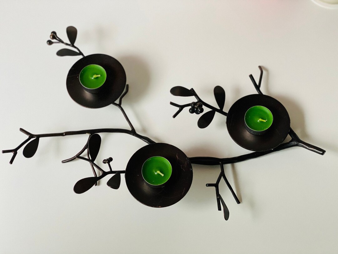 Candlesticks Black, Candlesticks Vintage, Candle Holders, Black Metal ...