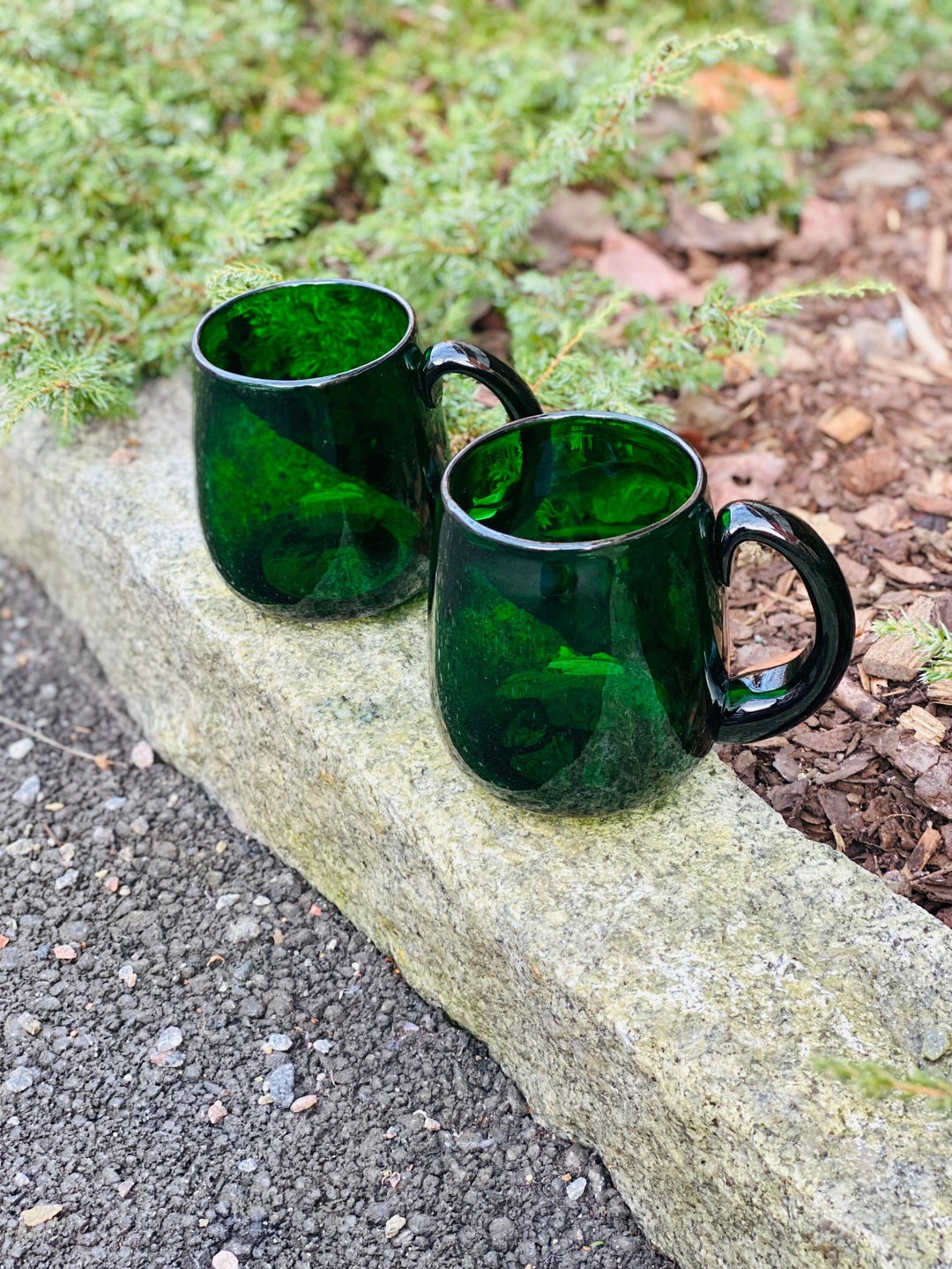 Set of 2 Green Beer Mugs 200 Ml, Vintage Swedish Mid Century Modern ...