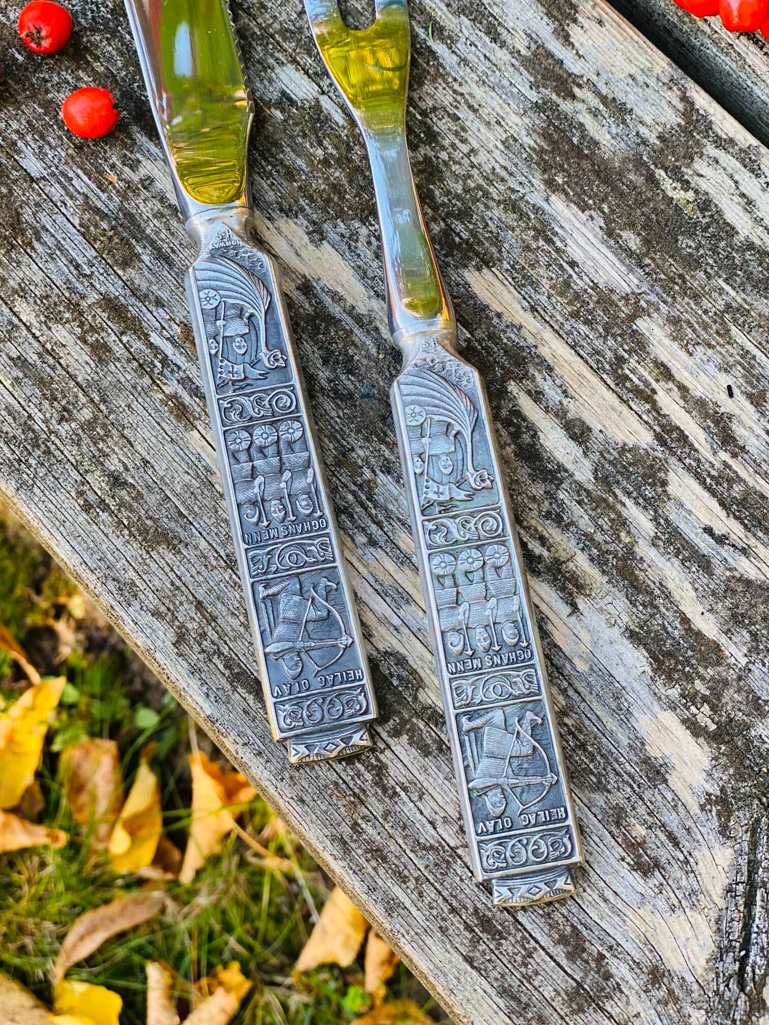 Konge Tinn Kings Pewter Cutlery, Fork & Knife Set, Dansk Pewter, Rare ...