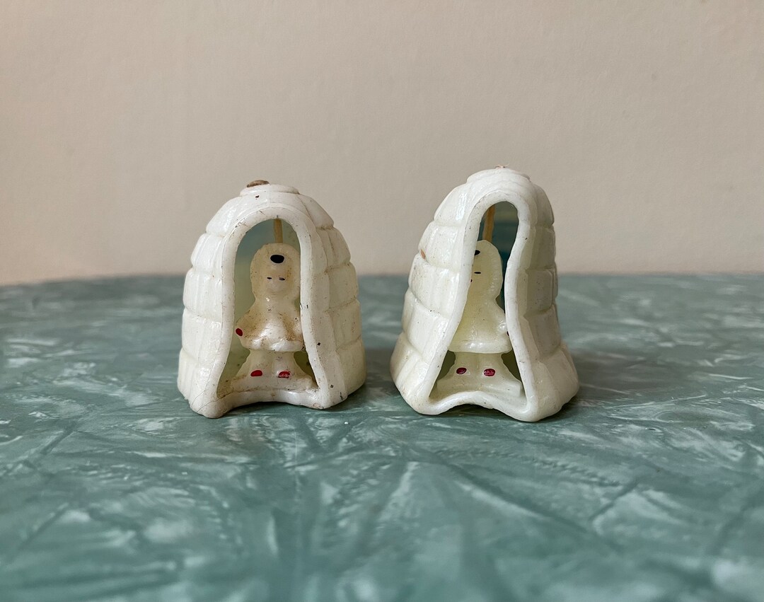 Vintage Gurley Figure Candles Igloo With Eskimo - Etsy