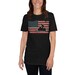 Snowmobile USA Flag Snow Sled Patriotic Snowmobiling Gift Short-sleeve ...
