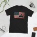Snowmobile USA Flag Snow Sled Patriotic Snowmobiling Gift Short-sleeve ...