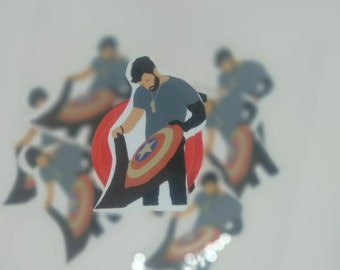 Bucky Barnes Winter Solider Logo Sticker, Captain America Quote Sticker ...