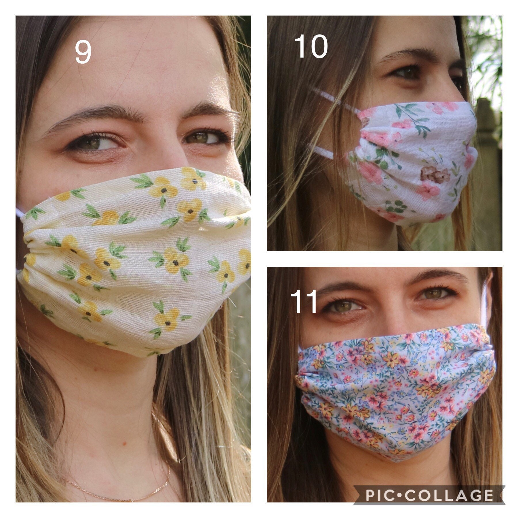 Spring Floral Single Layer Face Mask/ Adult Junior Kids/ | Etsy