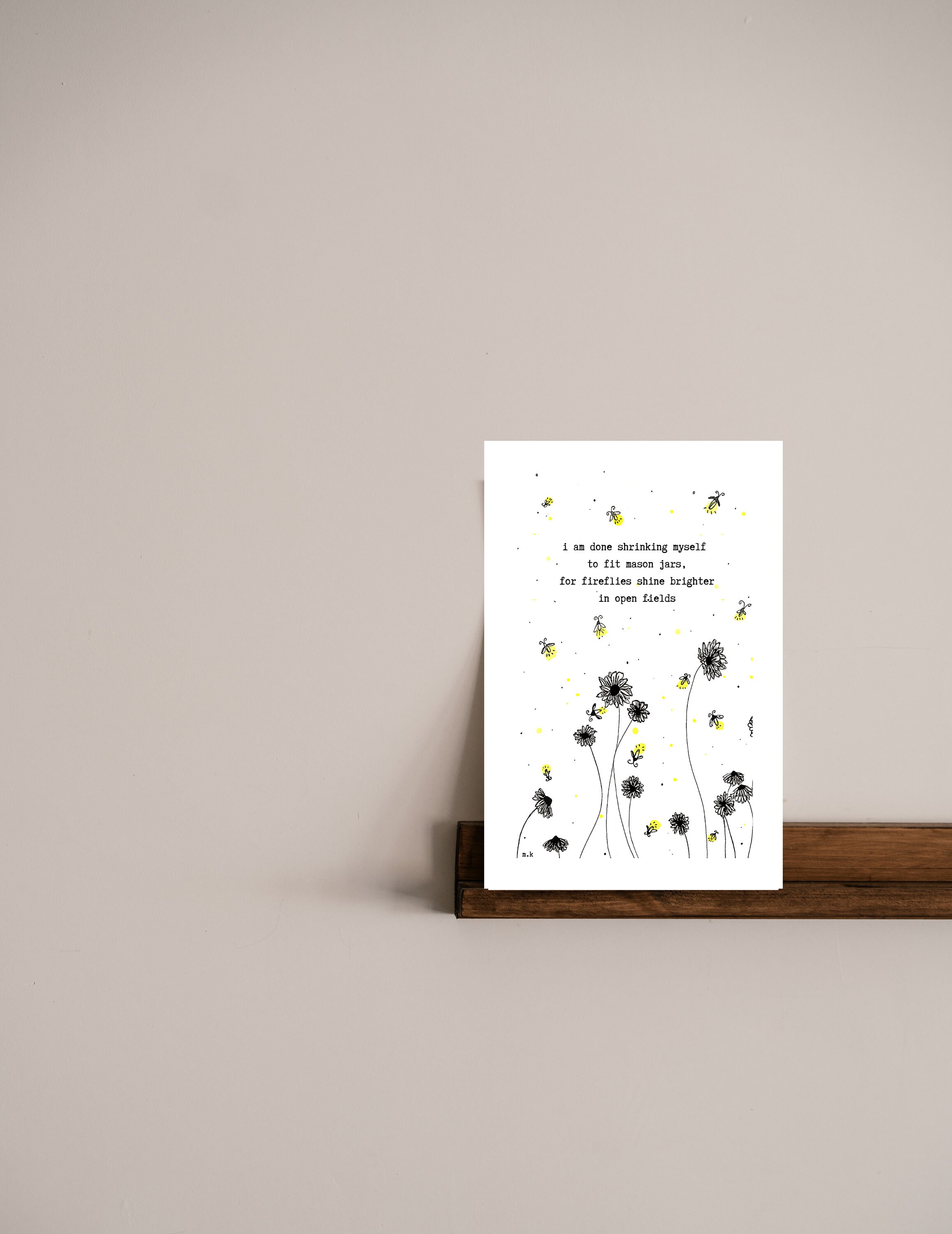 ED Recovery Quote Print / Fireflies, Eating Disorder Recovery, Poem ...