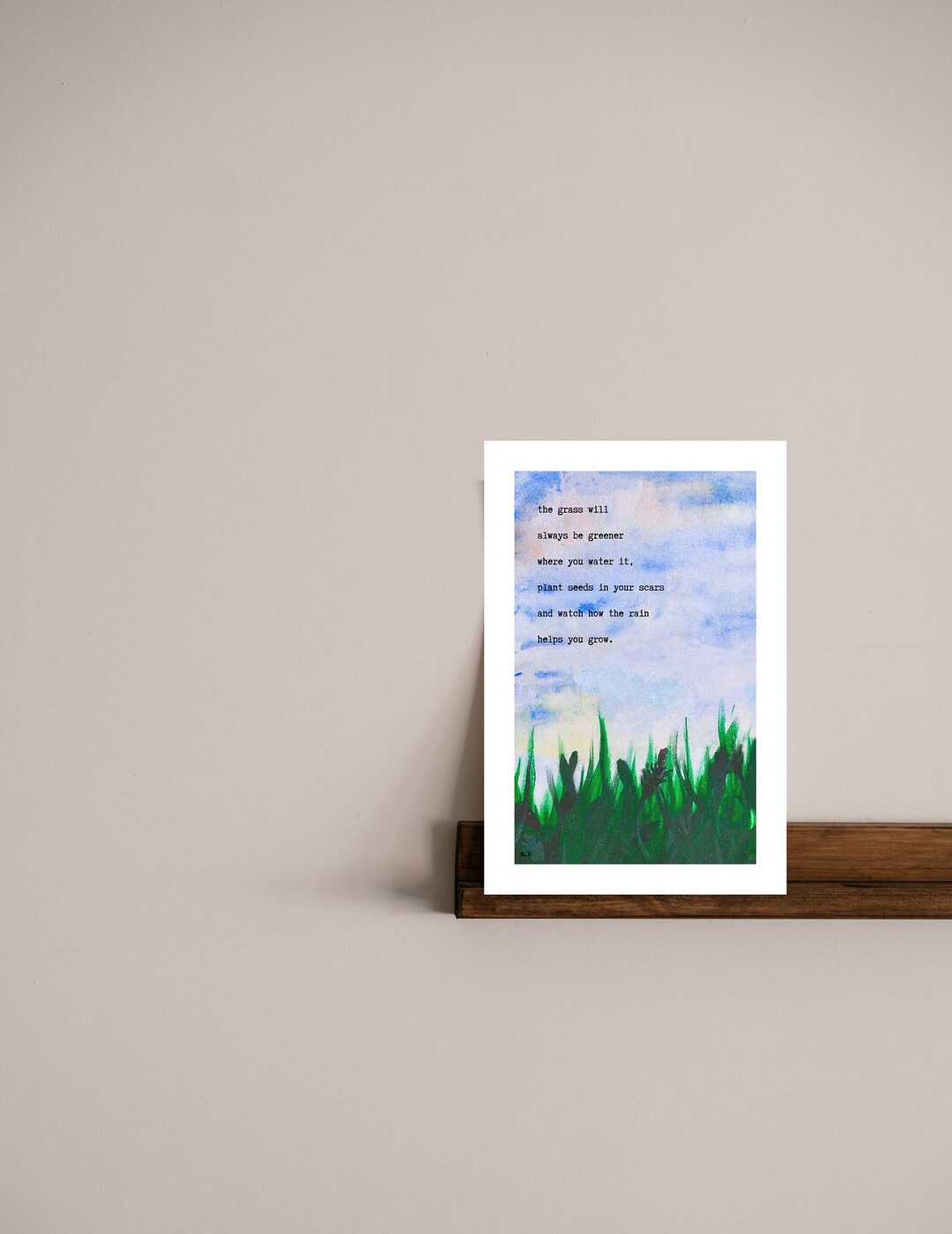 ED Recovery Quote Print / Watercolour, Eating Disorder Recovery, Poem ...