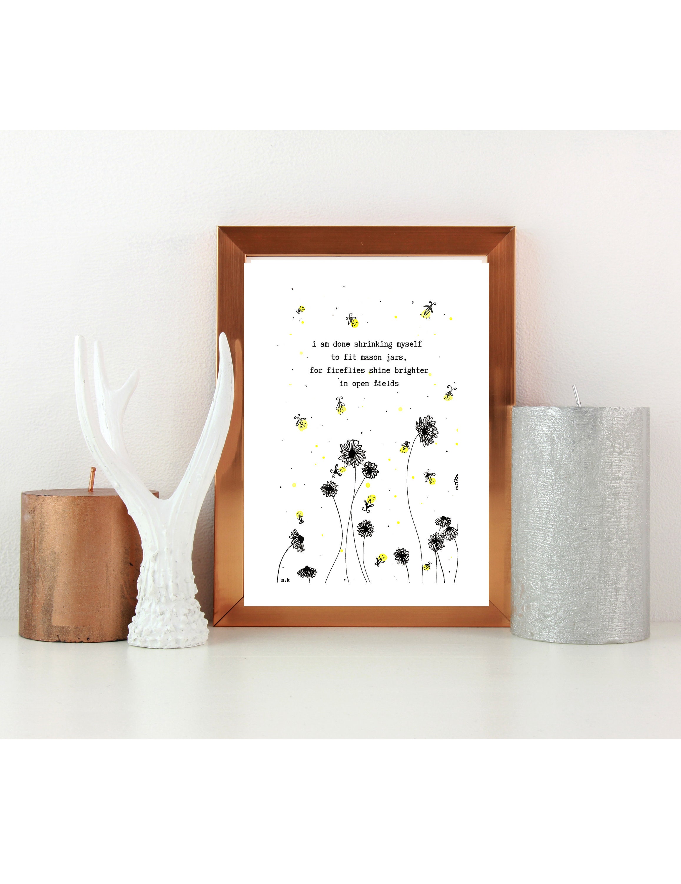 ED Recovery Quote Print / Fireflies, Eating Disorder Recovery, Poem ...