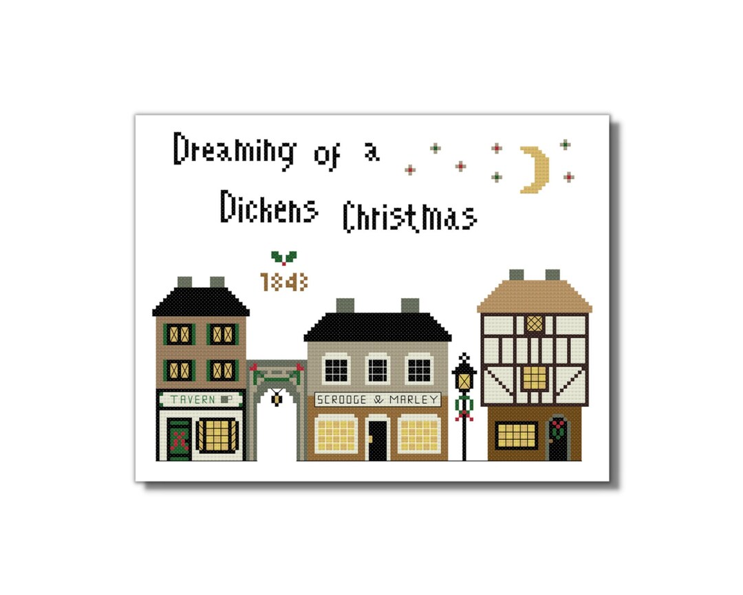 A Christmas Carol, Cross Stitch Pattern, PDF File, Charles Dickens ...