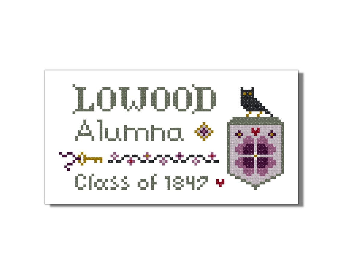 Jane Eyre Lowood School Cross Stitch Pattern PDF File - Etsy
