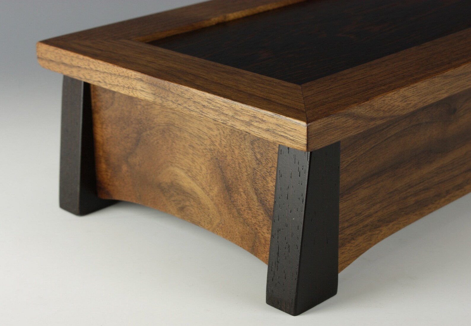 Classic Wooden Multi Purpose Box of Solid Walnut With African | Etsy