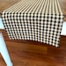 Tan & Black Gingham Table Runner/ Table Decor - Etsy