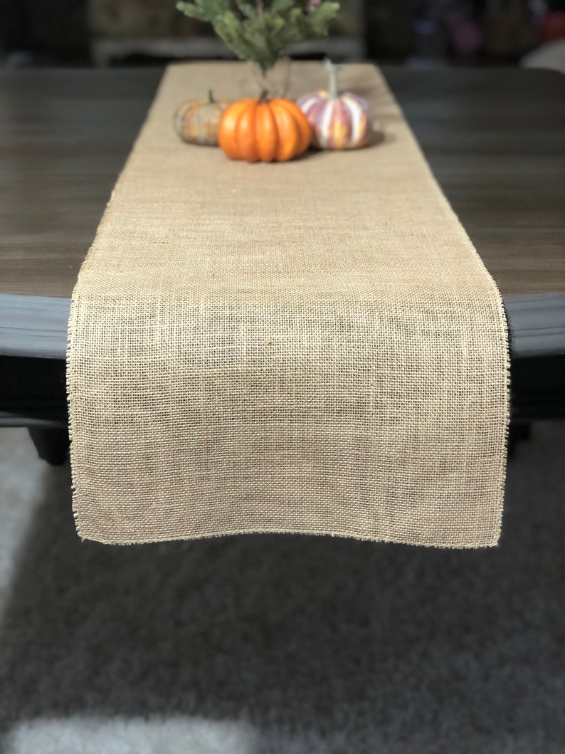 Natural Burlap Table Runner Farmhouse Decor Wedding Decor - Etsy