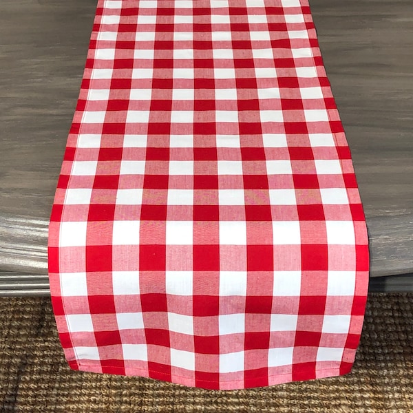 Buffalo Check Table Runner - Etsy