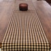 Tan & Black Gingham Table Runner/ Table Decor - Etsy