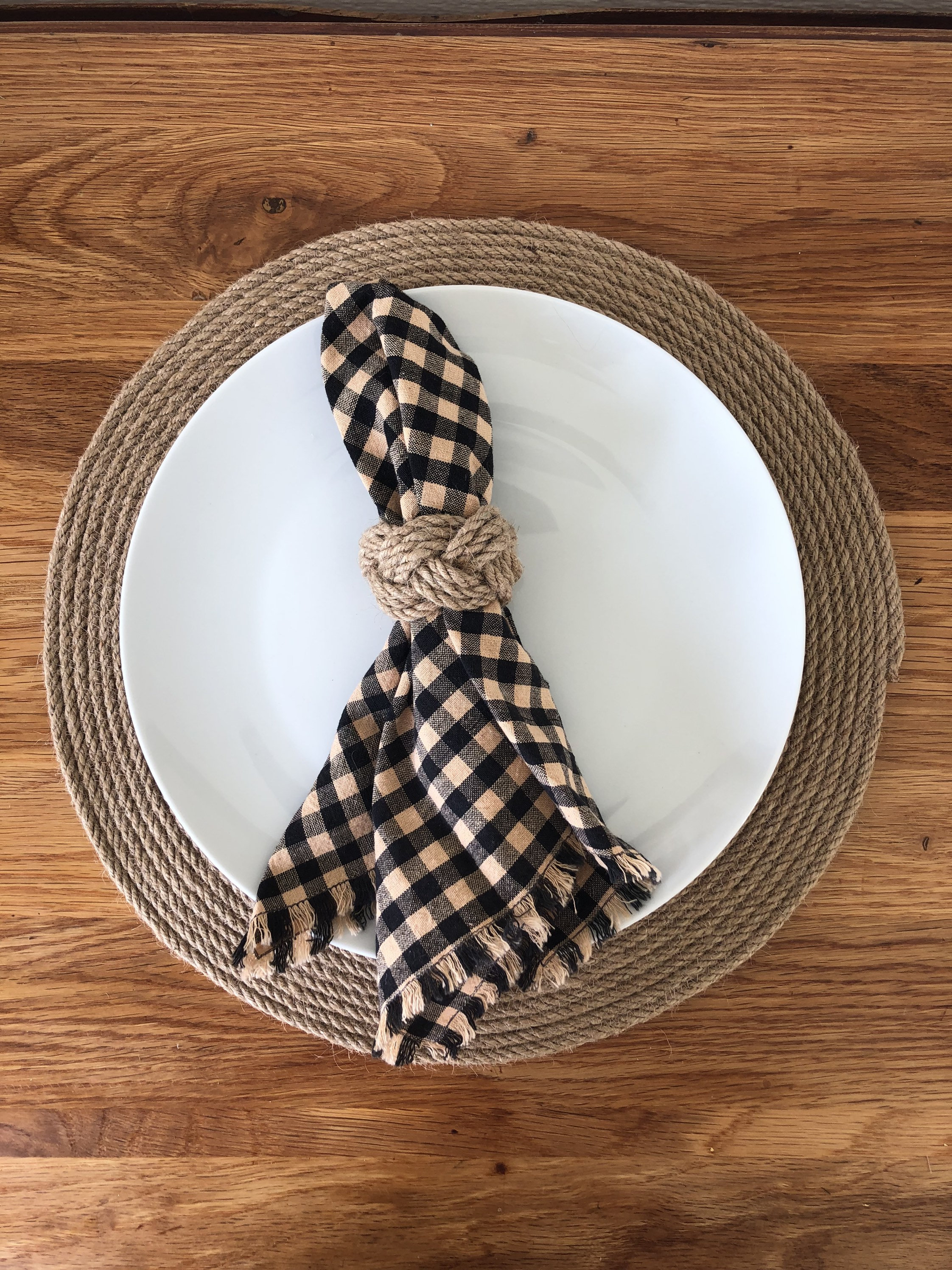 Round Jute Rope Placemats/ Rope Plate Chargers/ Set of 4 - Etsy