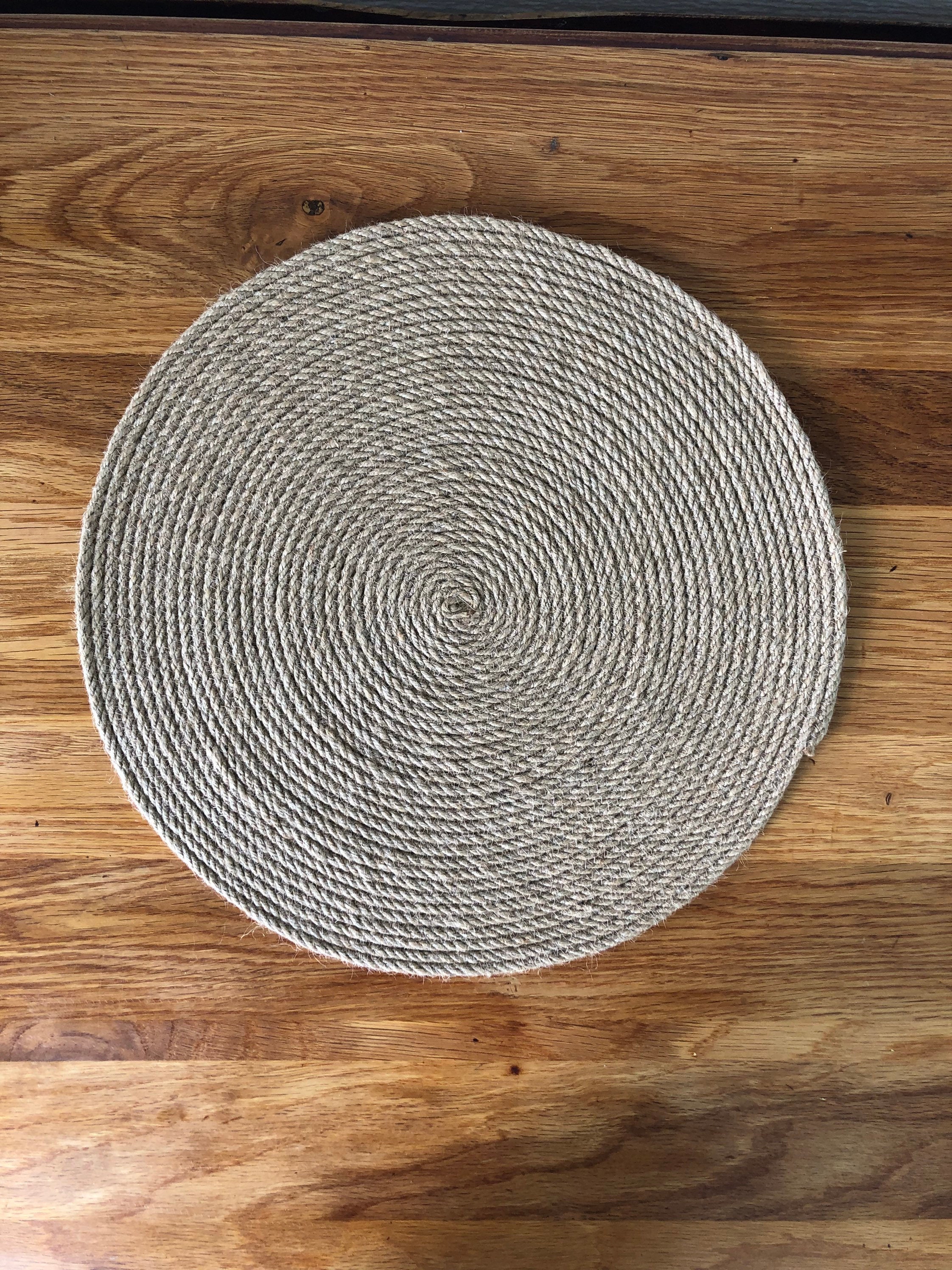 Round Jute Rope Placemats/ Rope Plate Chargers/ Set of 4 - Etsy