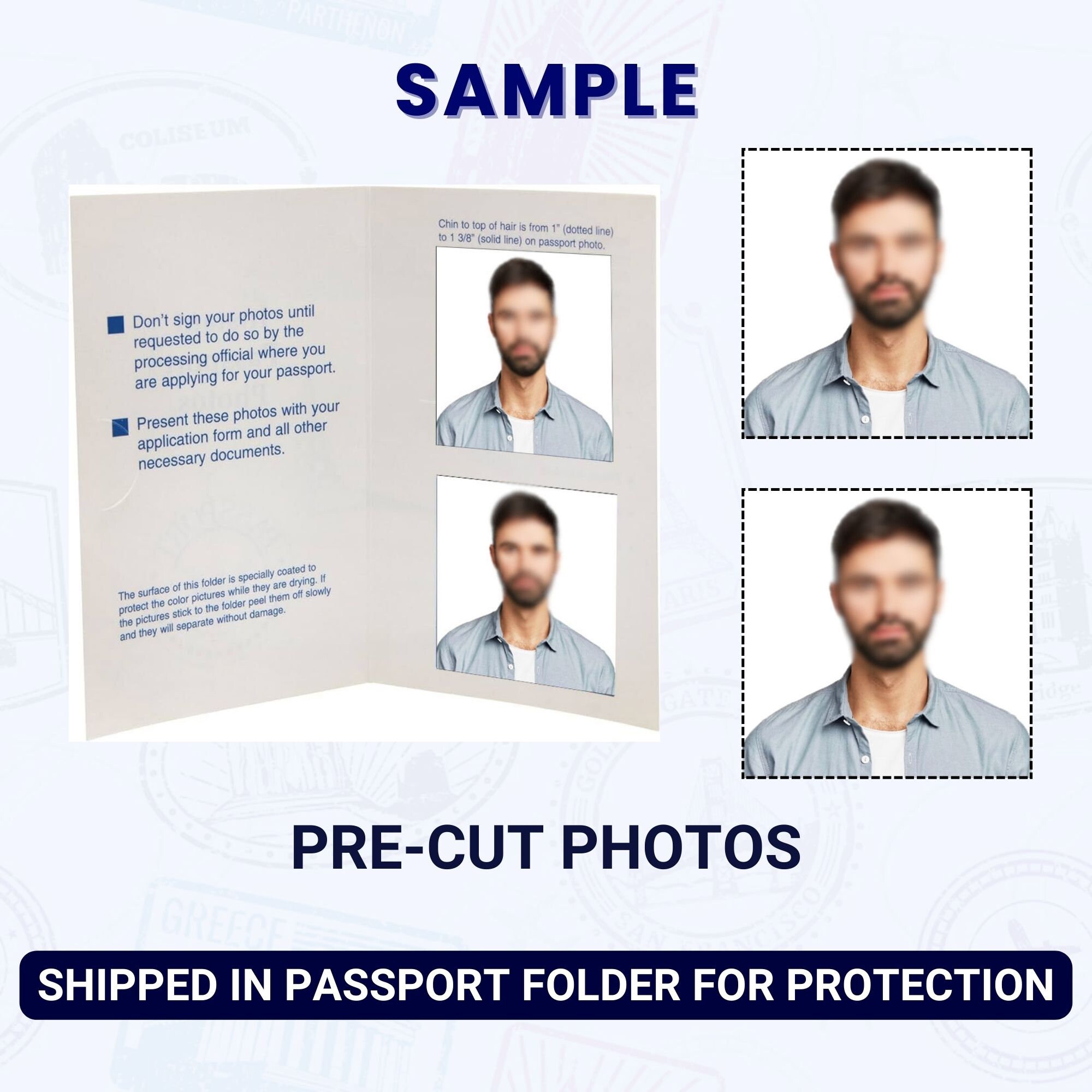 PRINTS - US Passport Photos 2x2 Inch, Pre-cut Passport Photos, VISA ...