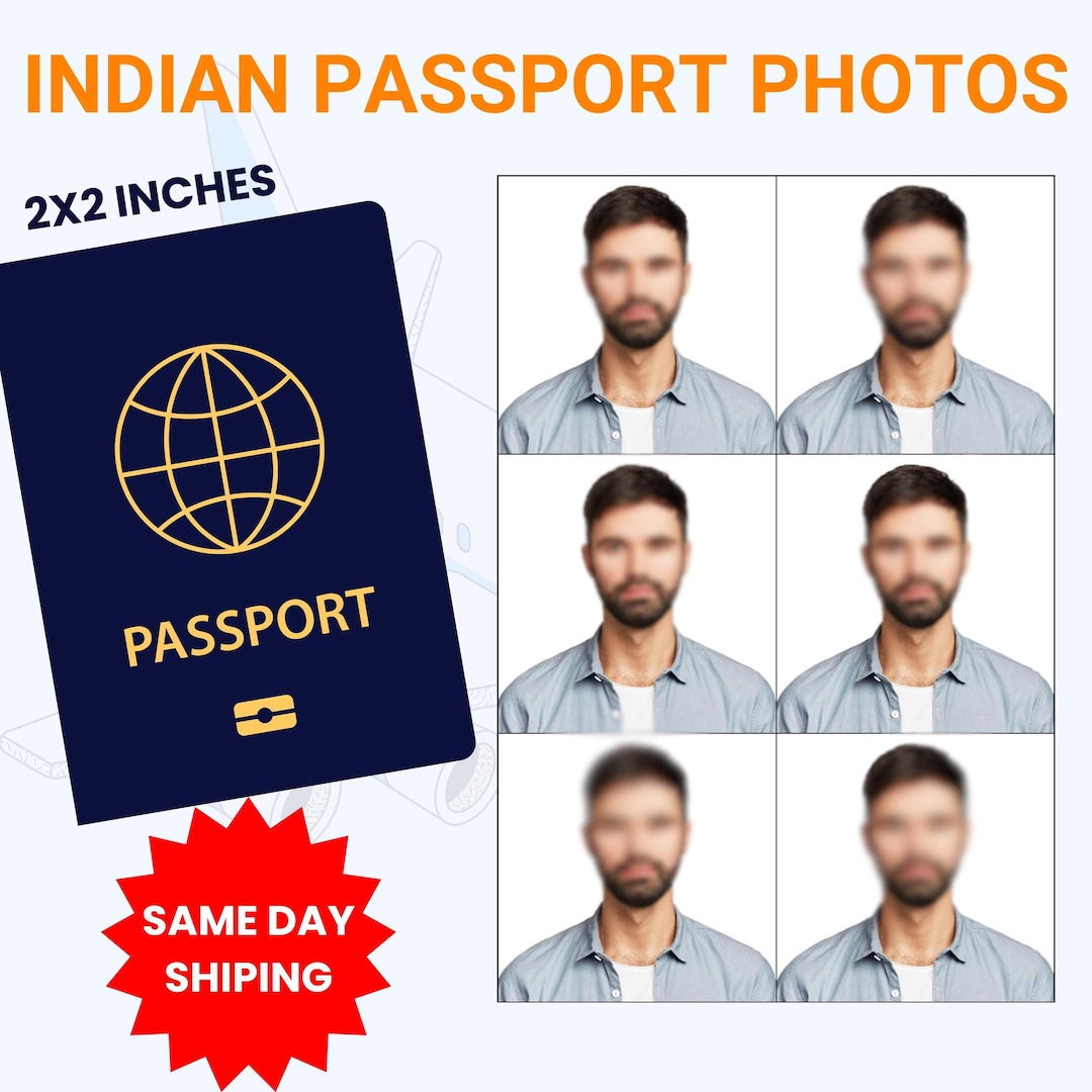 PRINTS - India OCI Passport Photos 2x2 Inch, Pre-cut Passport Photos ...