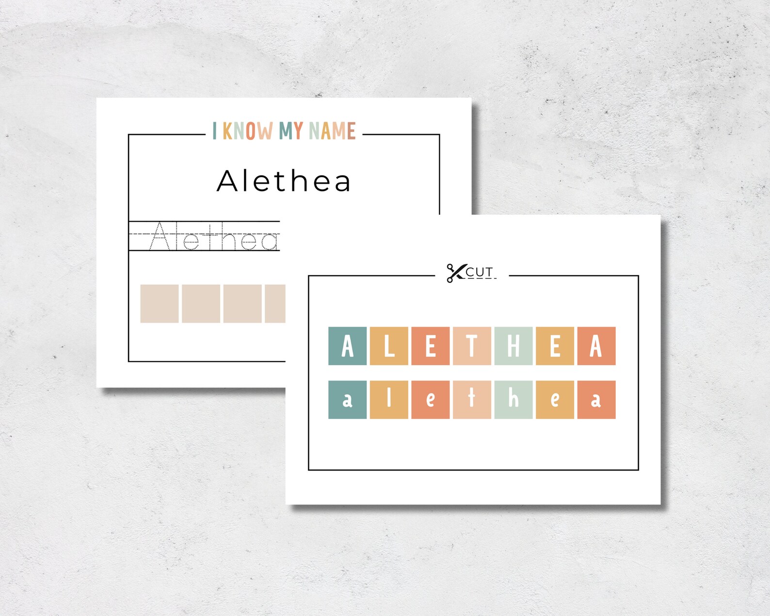 Custom Name Learning Mat Preschool Dry Erase Name Practice ...