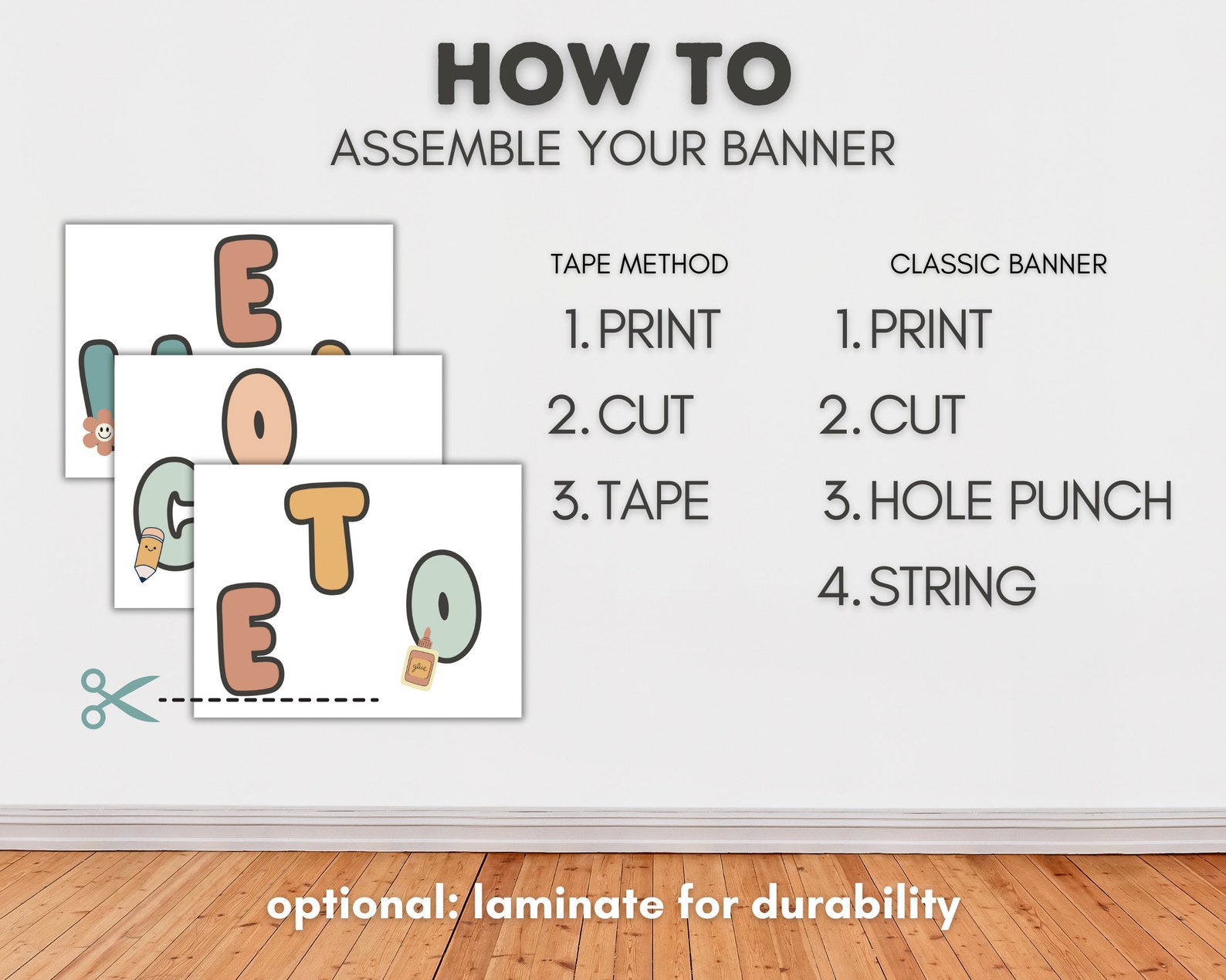 Welcome to Preschool Banner: Boho, Neutral, Rainbow Styles (PDF) - Etsy