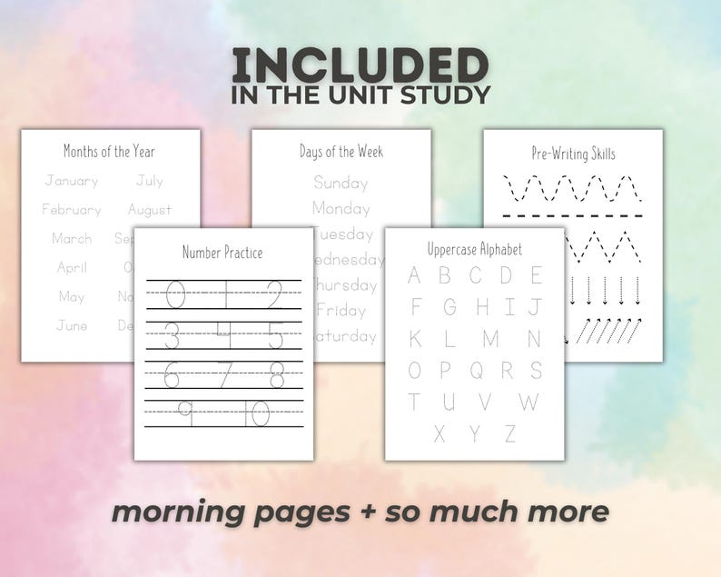 Spring Pre-k and Kindergarten Activity Bundle: Homeschool Curriculum ...