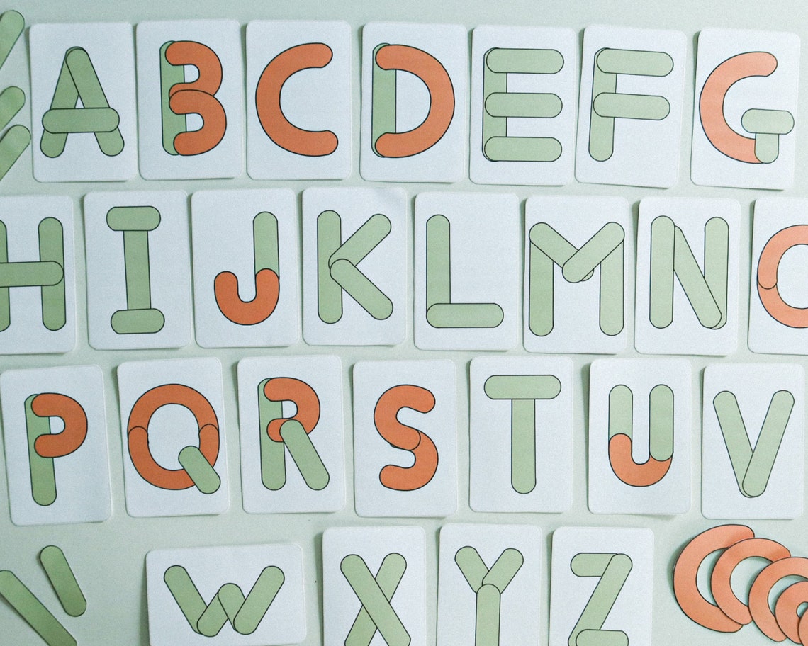 Letter Building Preschool Activity Preschool Printable - Etsy