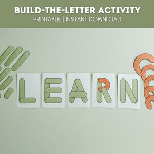 Letter Building Preschool Activity | Preschool Printable, Alphabet ...