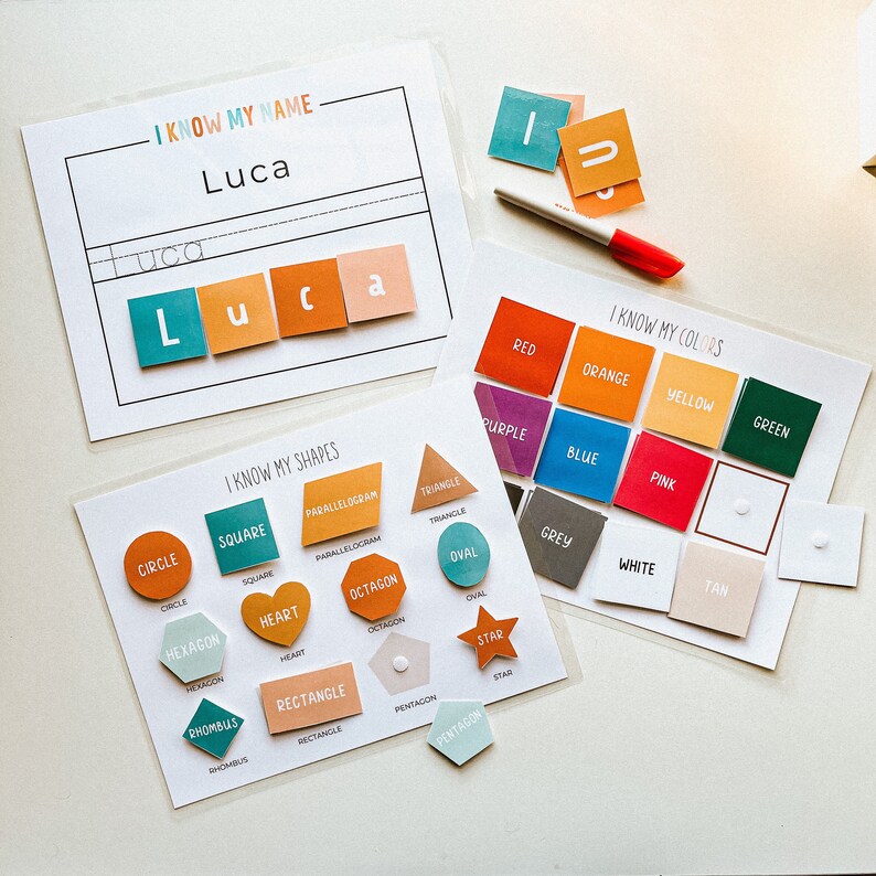 Color Sorting Preschool Activity Sheet Busy Book Color Matching ...