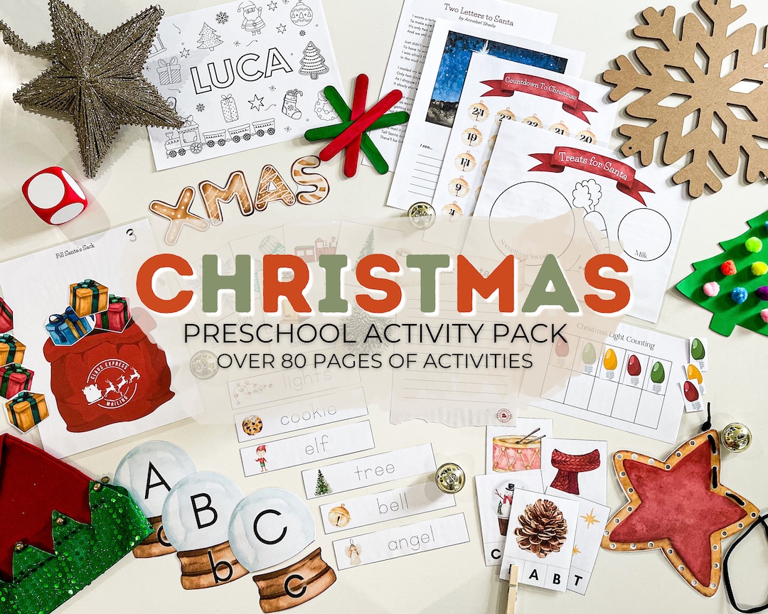 Preschool Christmas Morning Menu Activities | Printable Prek Holiday ...