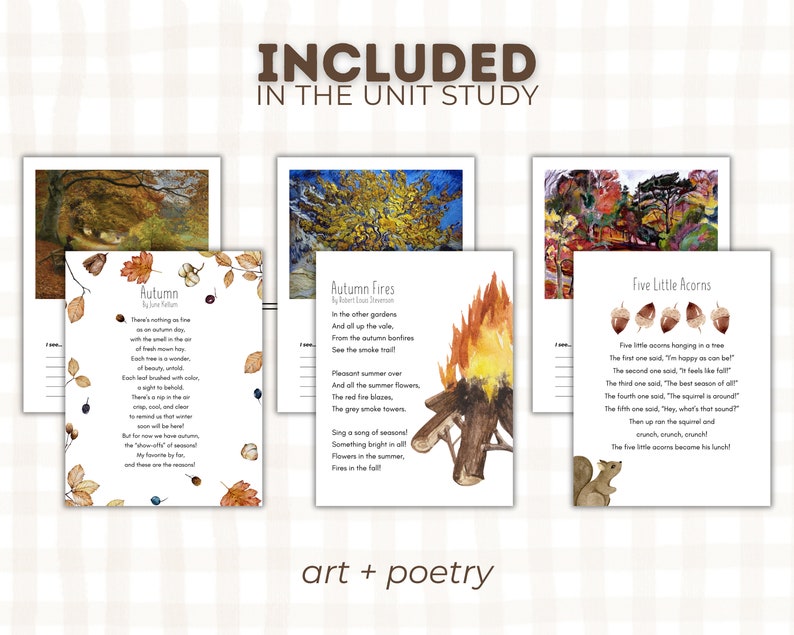 Autumn Preschool Unit Study | Fall Pre-k Printable Curriculum, Autumn ...