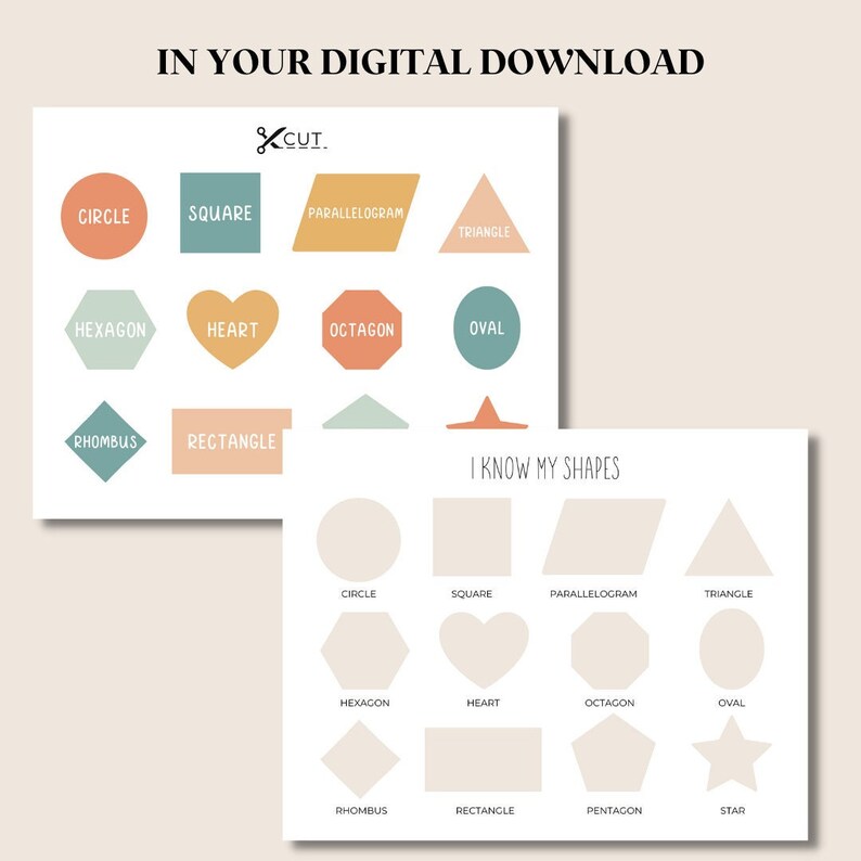 Shape Sorting Preschool Activity Sheet | Shape Matching Activity, Busy ...