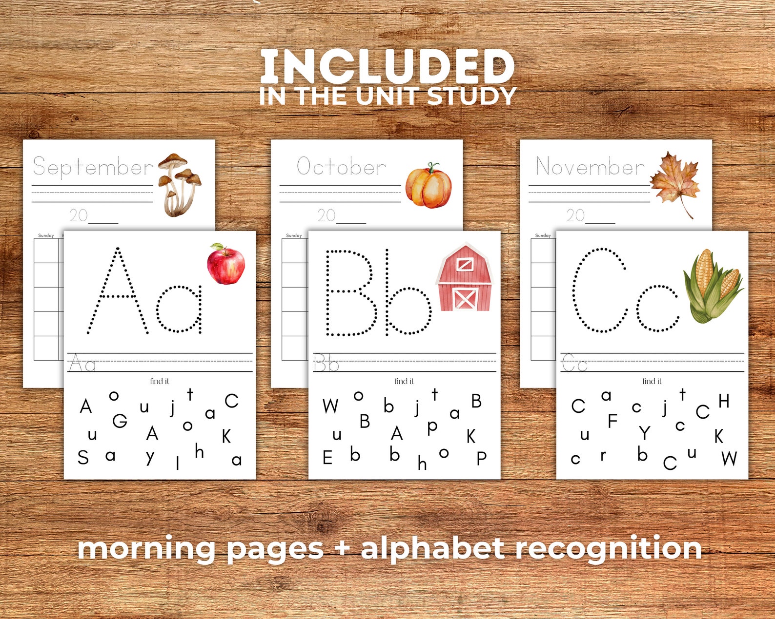 Autumn Preschool Unit Study | Fall Pre-k Printable Curriculum, Autumn ...