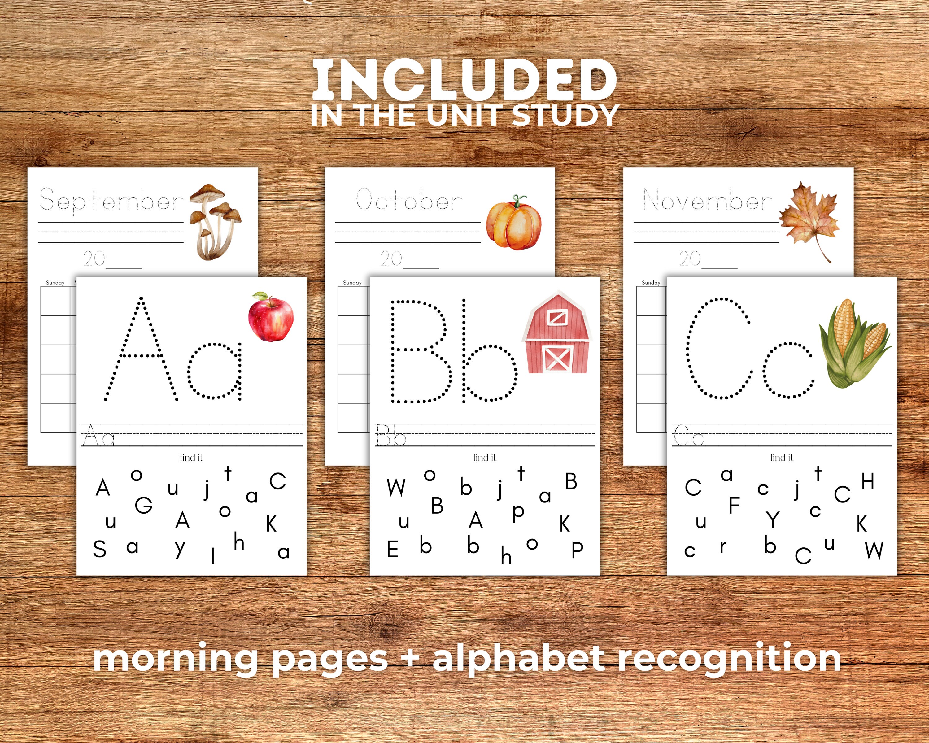 Autumn Preschool Unit Study | Fall Pre-k Printable Curriculum, Autumn ...