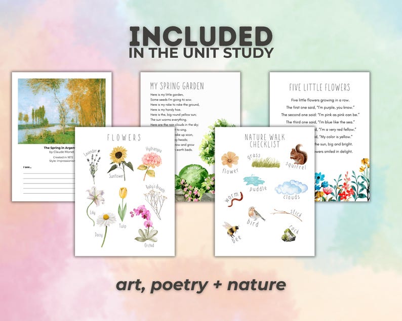 Spring Pre-k and Kindergarten Activity Bundle: Homeschool Curriculum ...
