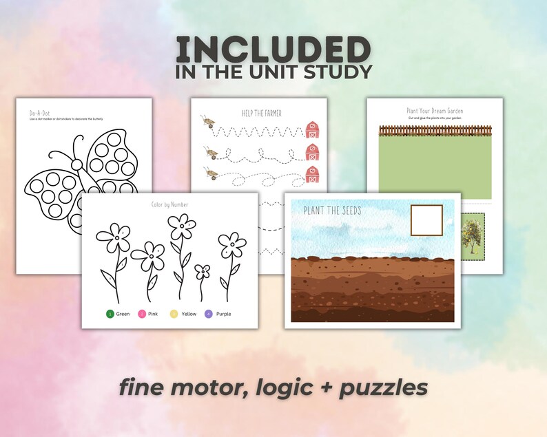 Spring Pre-k and Kindergarten Activity Bundle: Homeschool Curriculum ...