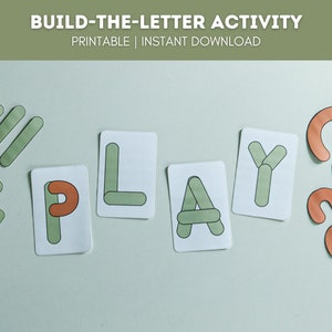 Letter Building Preschool Activity | Preschool Printable, Alphabet ...