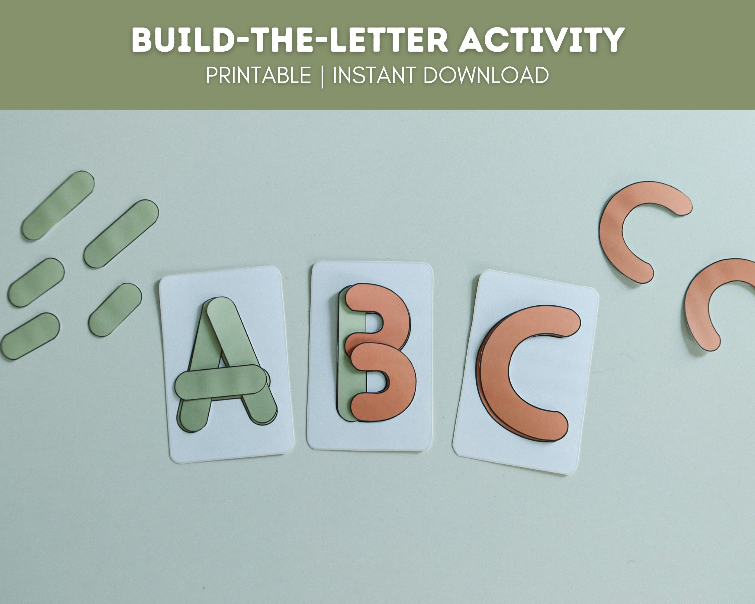 Letter Building Preschool Activity Preschool Printable - Etsy