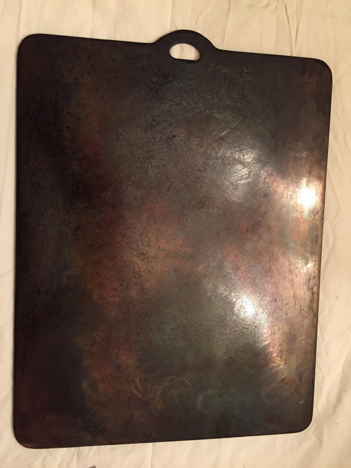 Steel pizza baking plate | Etsy