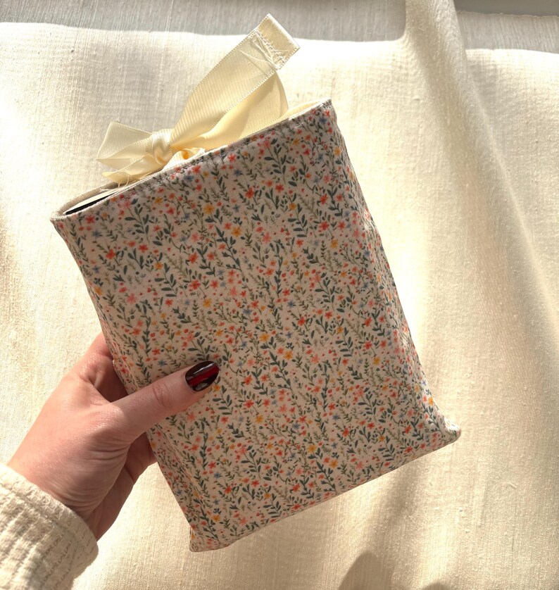 Wildflower Bow Book Sleeve Book Cover Trendy Bookish Gift - Etsy