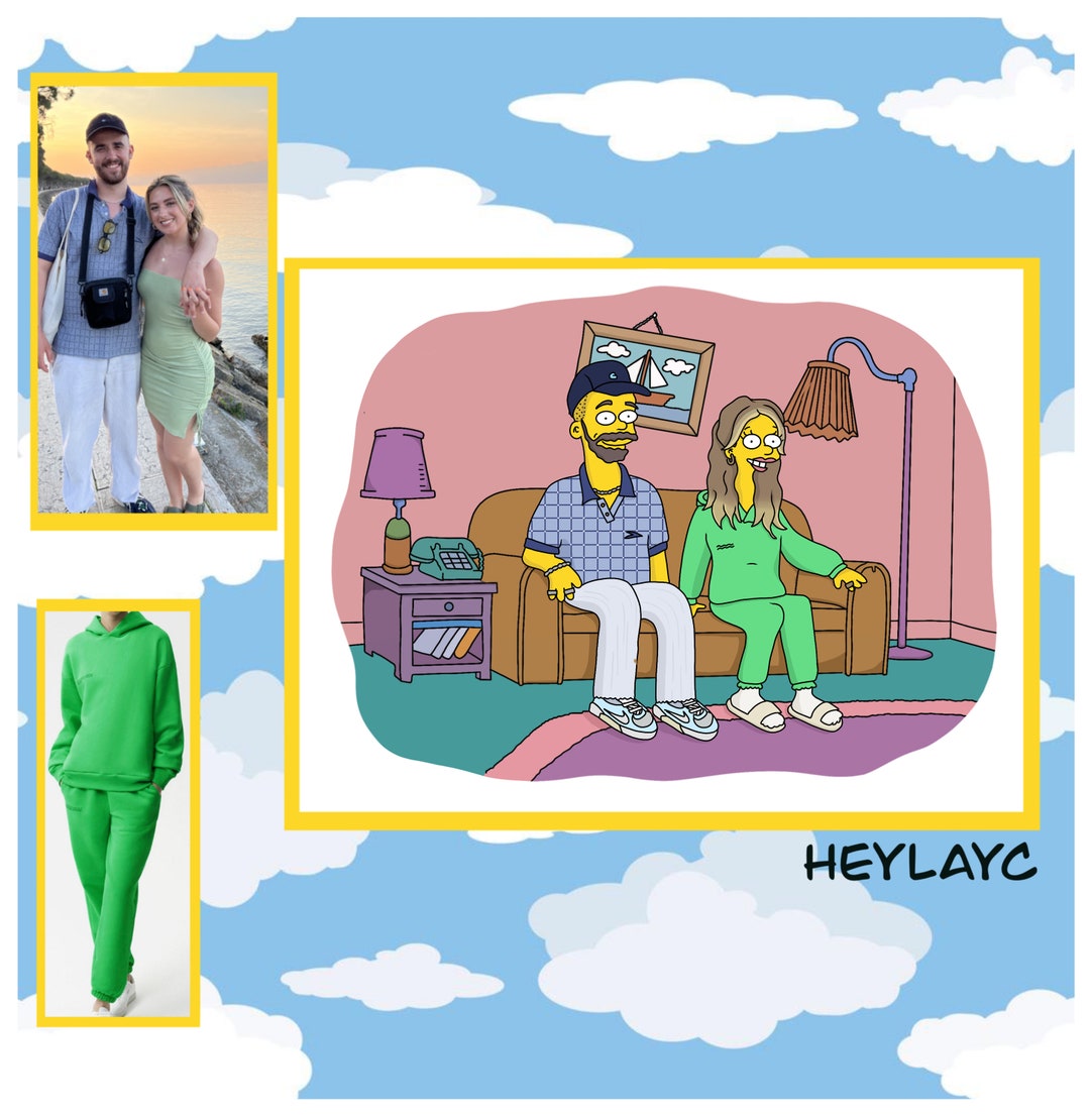 Simpsons Personalised Portrait printed Option - Etsy UK