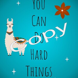 Motivational Llama Posters - Etsy