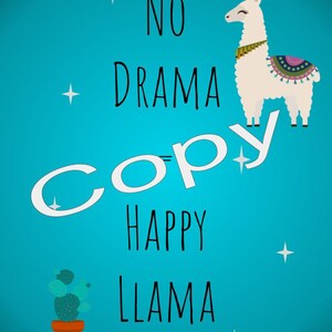 Motivational Llama Posters - Etsy