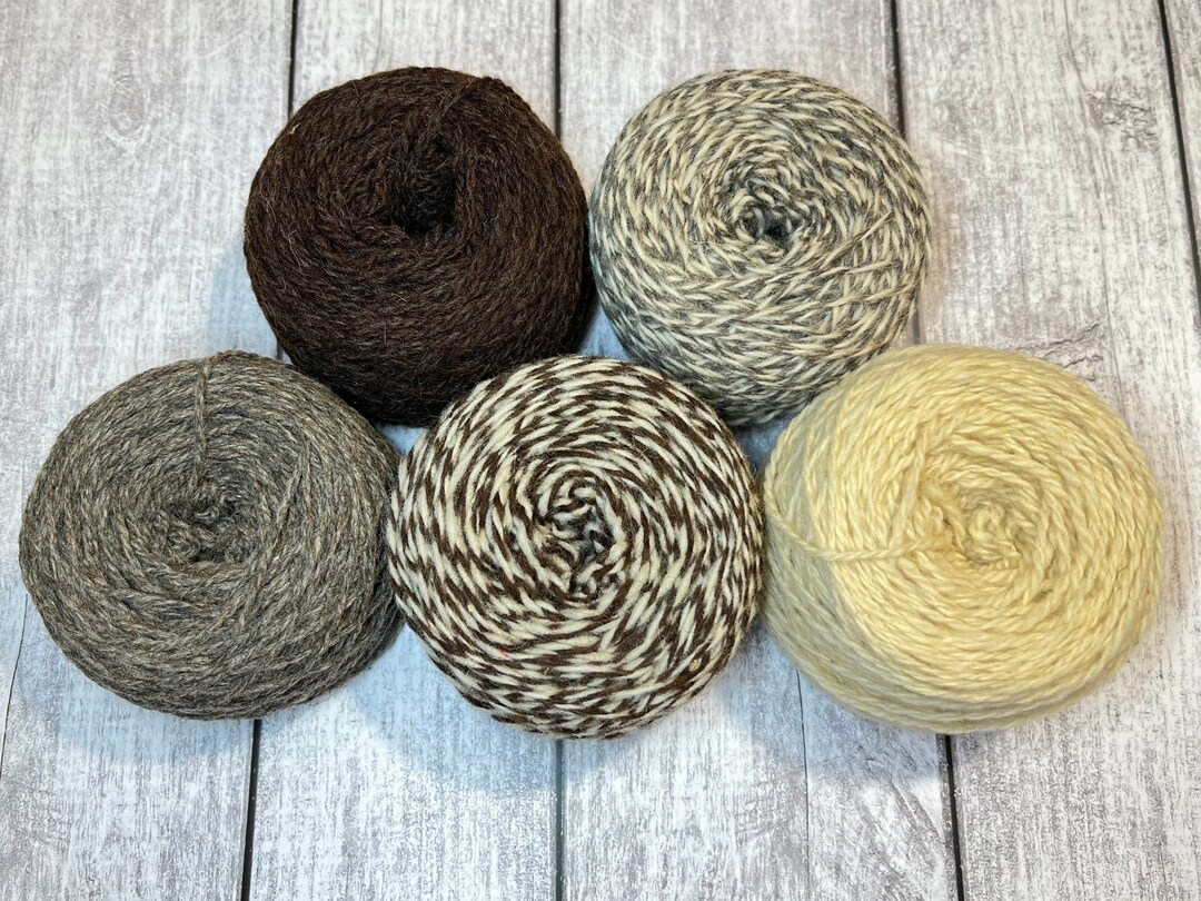 Sheep Wool Yarn 100% Sheep Wool 100g Roll Skein Natural - Etsy