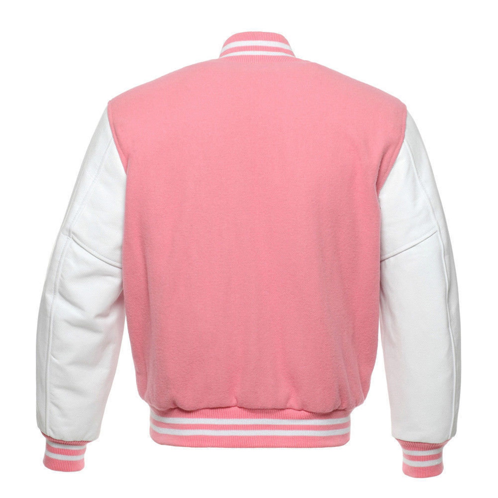 WARRIOR Pink Wool Varsity Letterman Bomber Baseball Jacket - Etsy UK