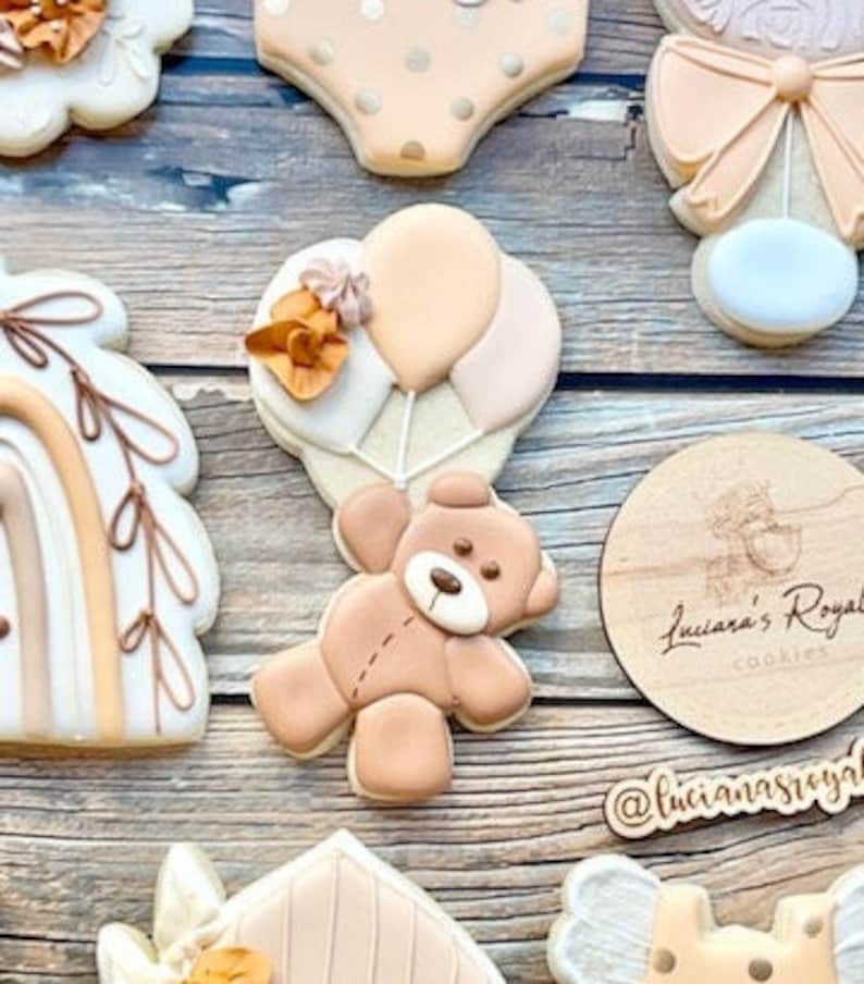 Teddy Bear With Balloons Digital STL Cookie Cutter File - Etsy