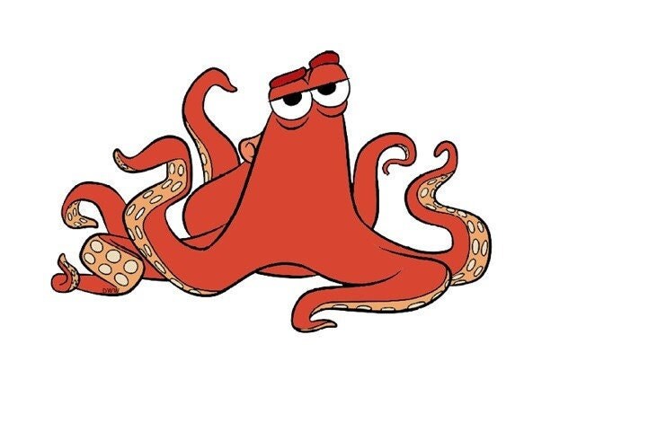 Hank Octopus Digital STL Cookie Cutter File (from the Movie Finding ...